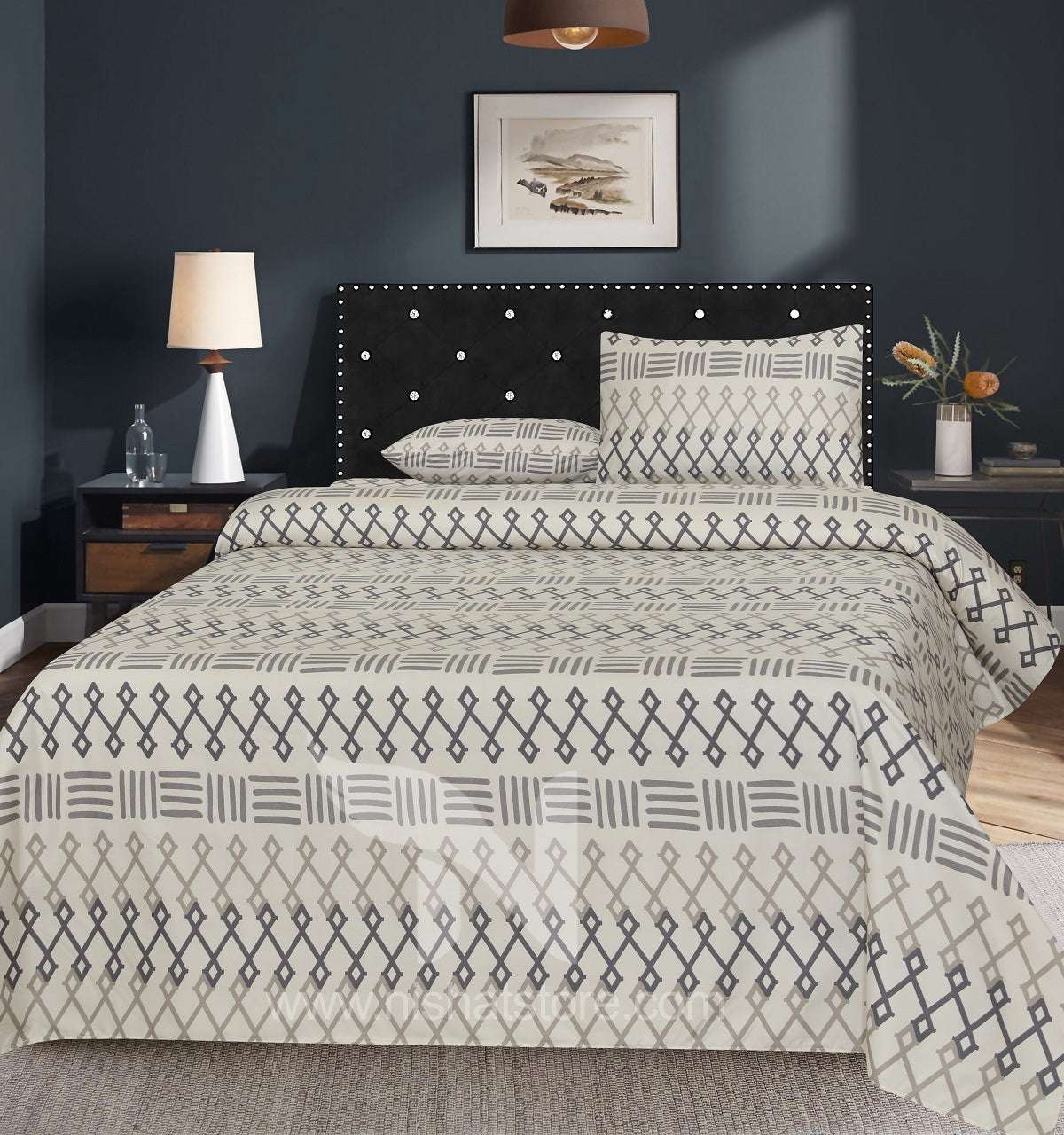 Double Bed Sheet Design NC-M 7009 - Nishat Creative Store