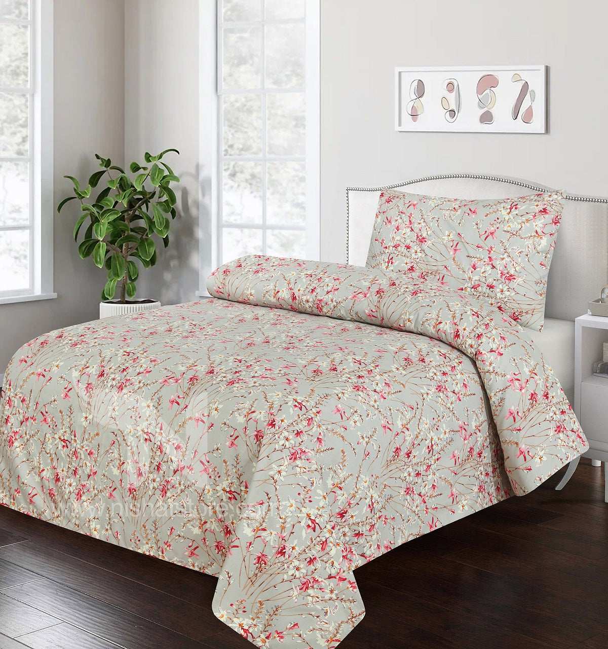 Single Bed Sheet Design 728 - Nishat Creative Store